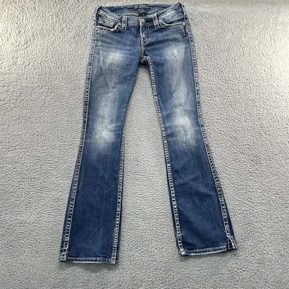 Silver Jeans | Jeans | Silver Jeans Womens 26 28x3 Twisted Thick Stitch ...